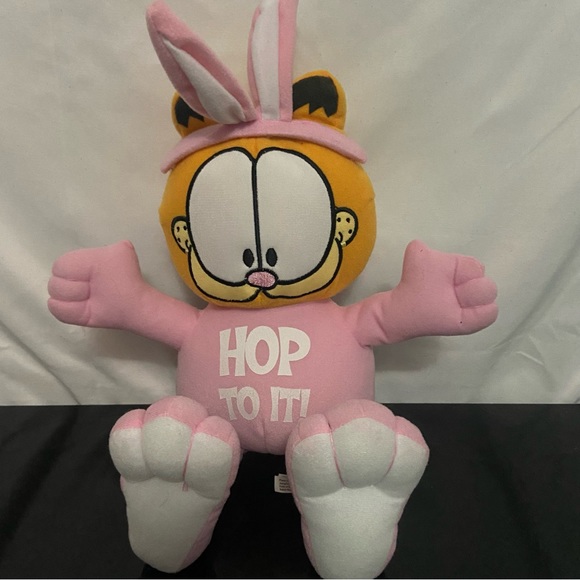 Just Play | Toys | Easter Bunny Rabbit Pink Garfield Cat Stuffed Animal ...